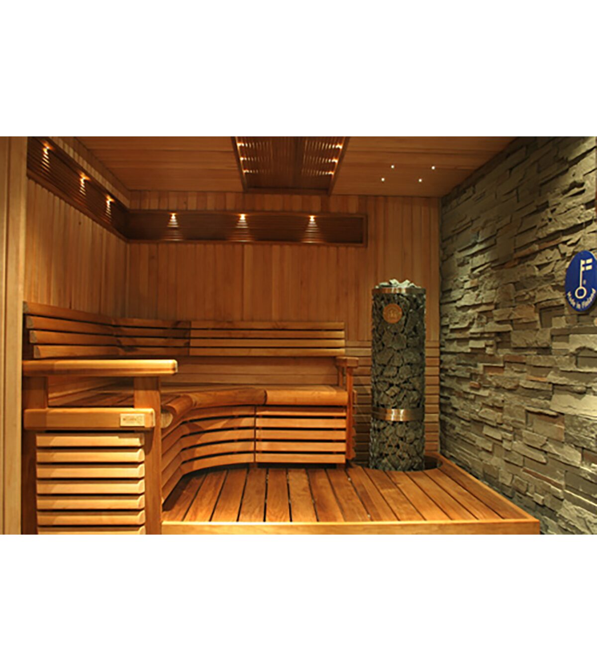 Sauna IKI PILARI FINLANDIA 10,0kW, WITH CONTROL UNIT - Saunainter