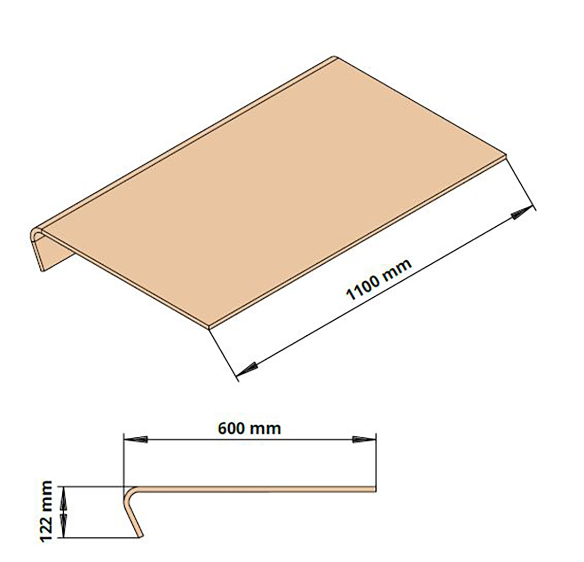 Sauna TAIVE SITTING BENCH UNIT KOIVU 1100x600mm - Saunainter